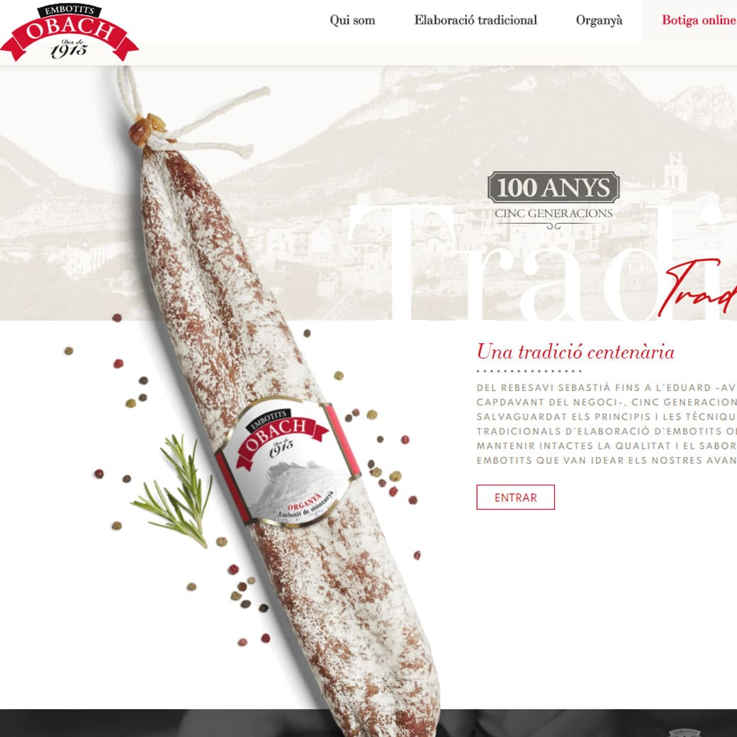 Web Embotits Obach - Embotits Obach ⋆ Singular Agency